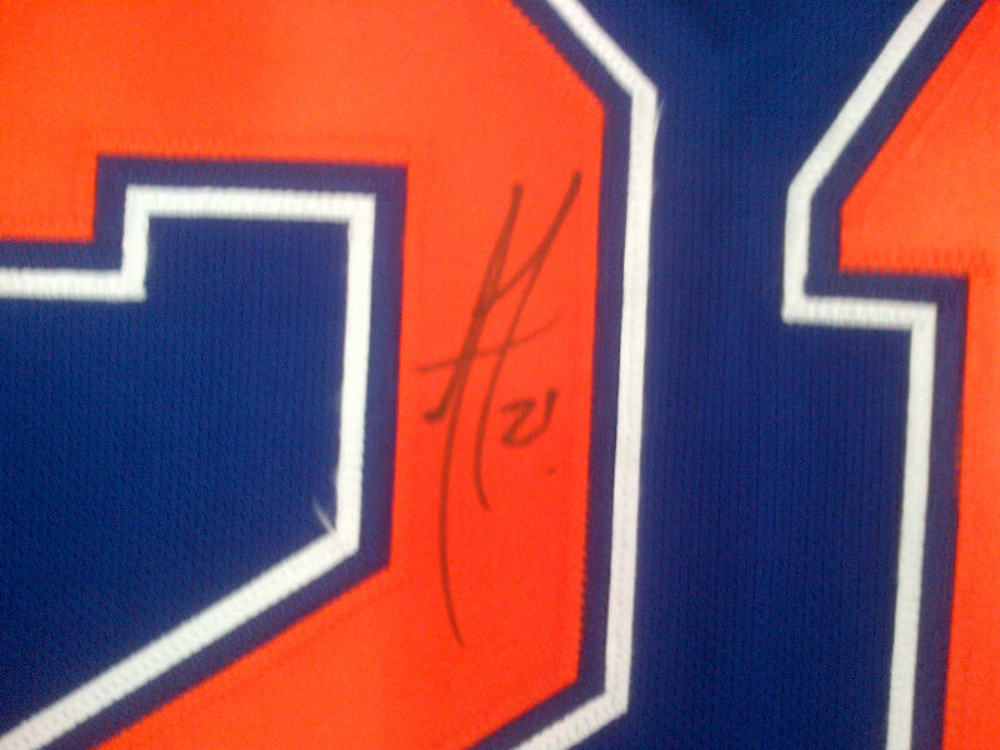ANDREW FERENCE Edmonton Oilers SIGNED RBK Jersey - NHL Auctions