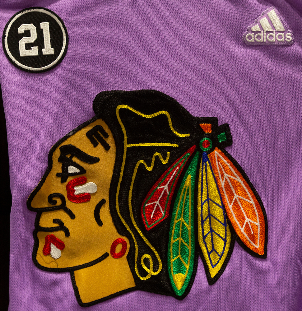 #44-Jan Rutta Autographed Autographed Hockey Fights Cancer Warmup ...