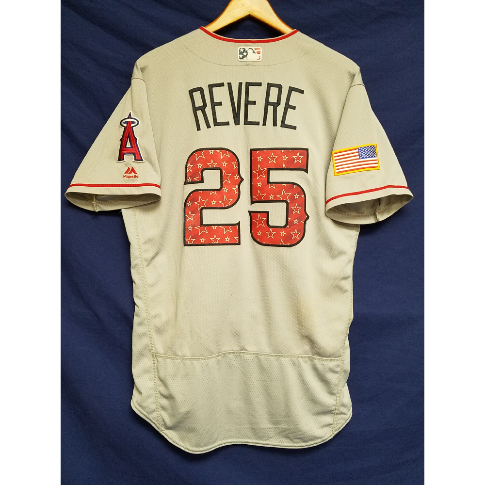 Ben Revere Game-Used Road Jersey - 7/4/2017 | MLB Auctions