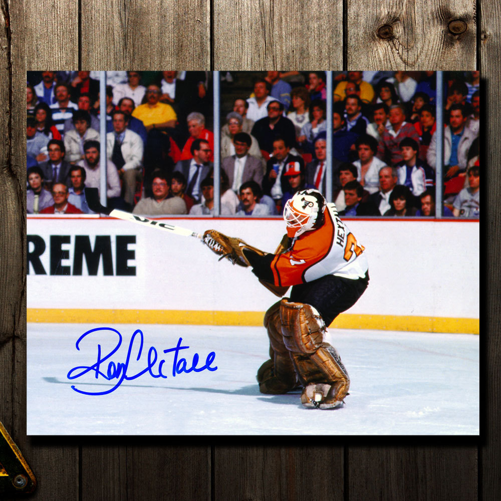 Ron Hextall Philadelphia Flyers DUMPING THE PUCK Autographed 8x10 - NHL ...