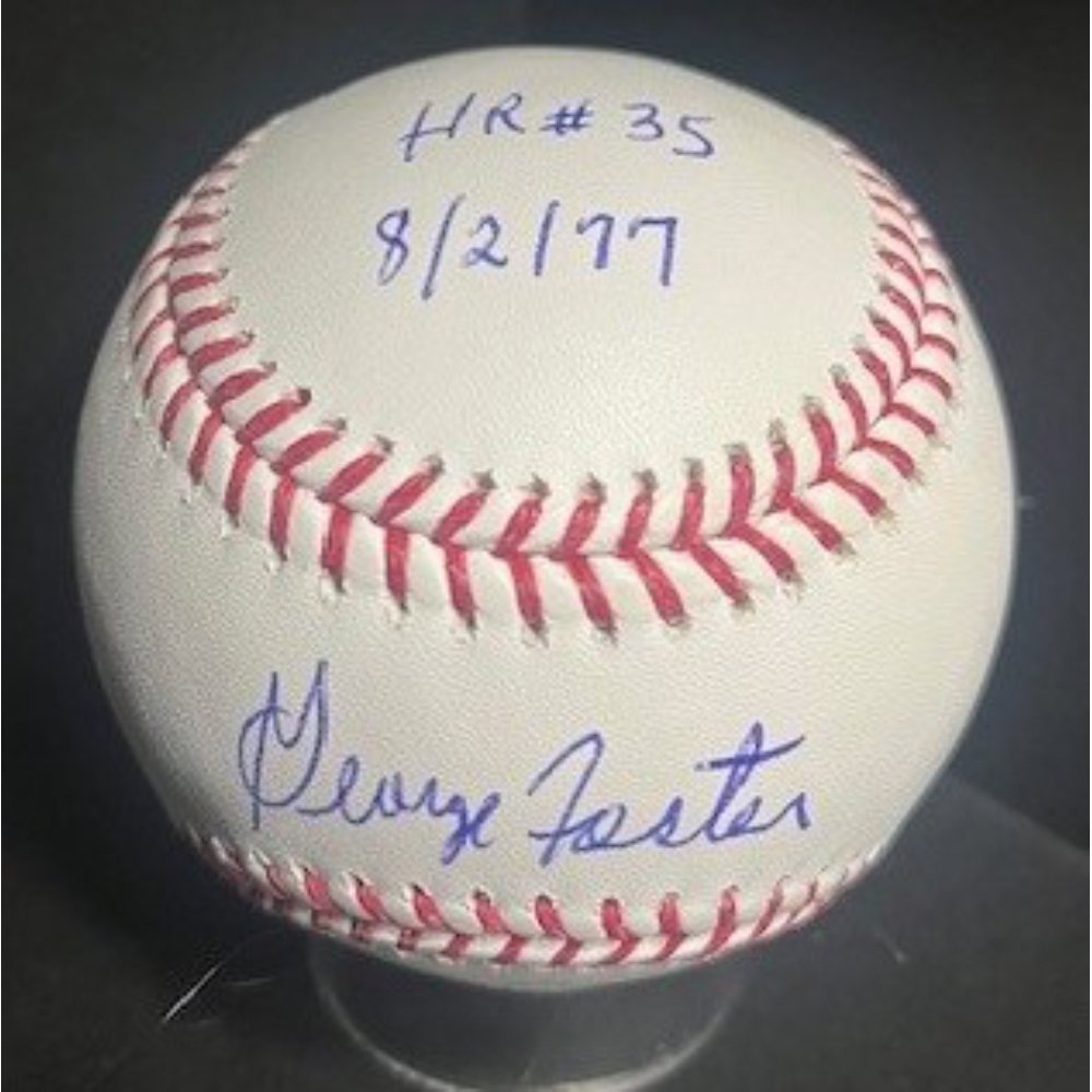 George Foster Home Run Collection, HR # 35 | Cincinnati Reds Auctions