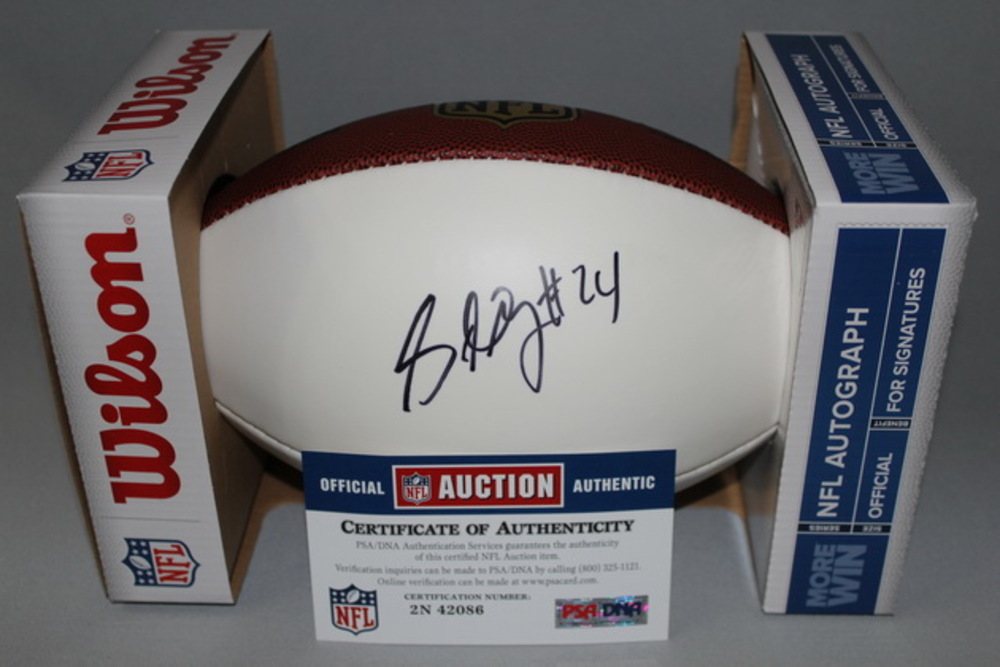 NFL - PATRIOTS STEPHON GILMORE SIGNED PANEL BALL | The official auction ...