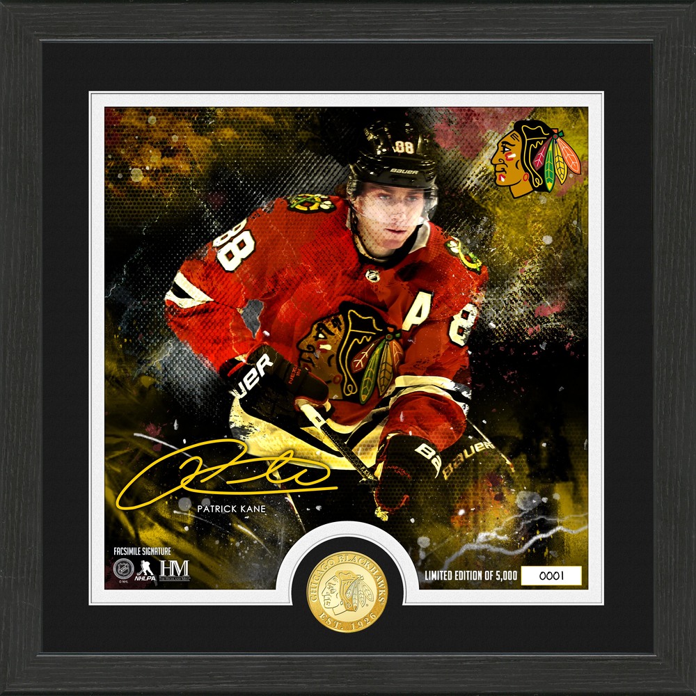 Patrick Kane SURGE Bronze Coin Signature Photo Mint LE #1 - NHL Auctions