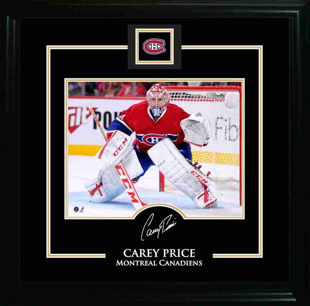 Carey Price - Framed 8x10 Etched Signature Montreal Canadiens - NHL ...
