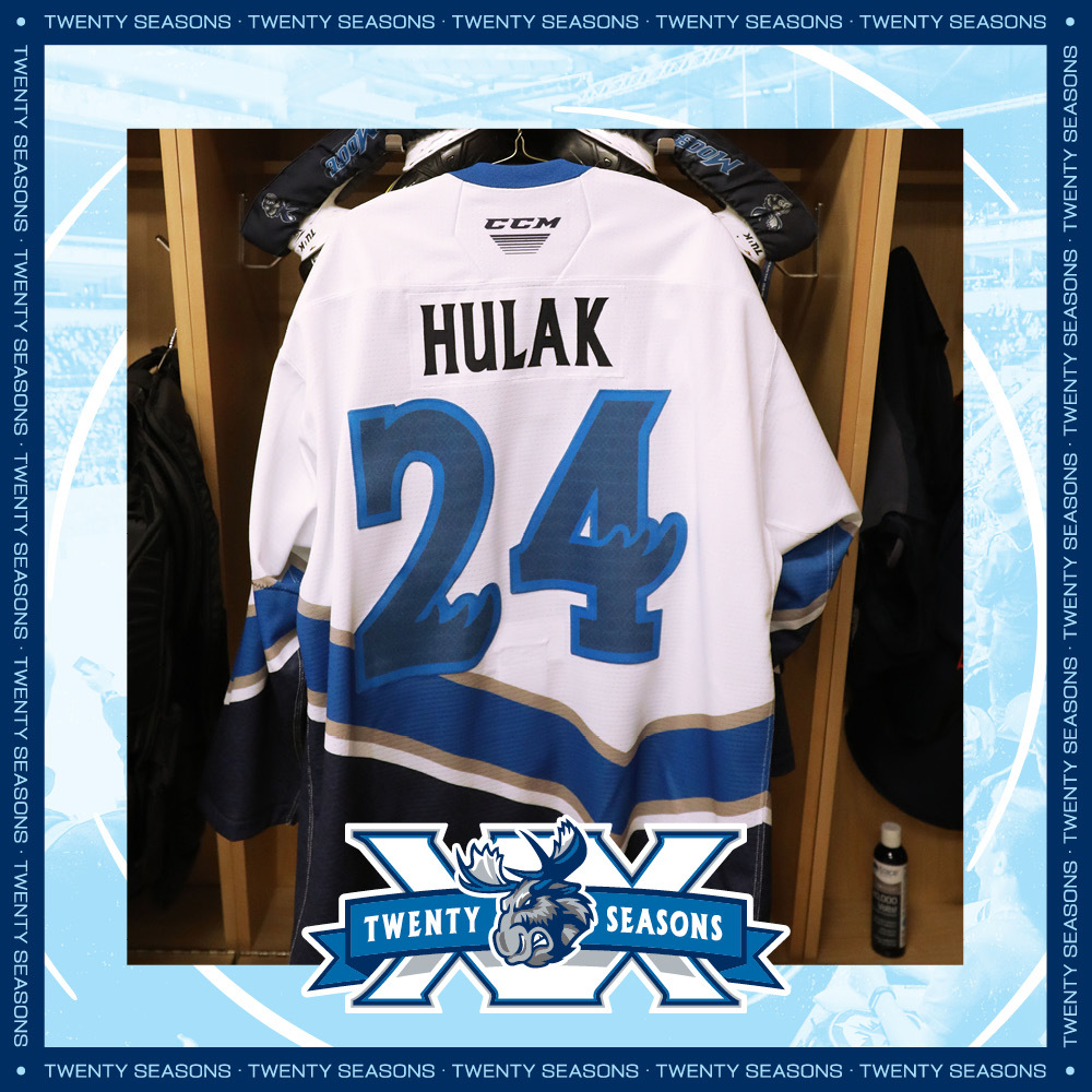 DEREK HULAK Game Issued 20th Season Jersey - NHL Auctions