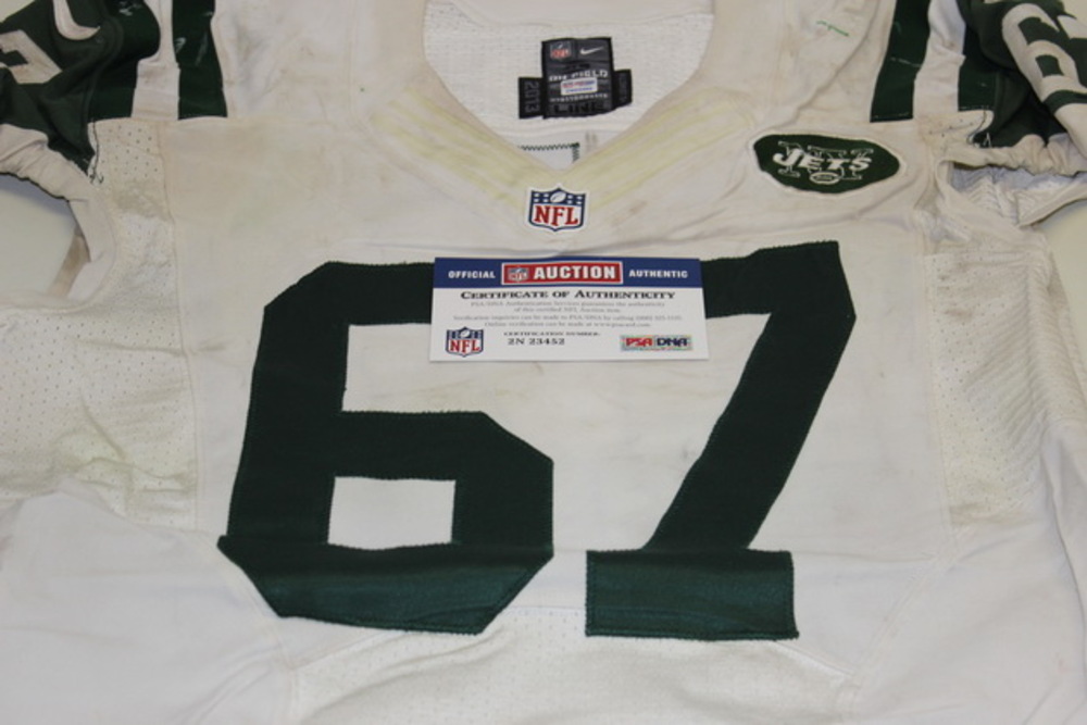 NFL - INTERNATIONAL SERIES - JETS BRIAN WINTERS GAME WORN JETS JERSEY ...