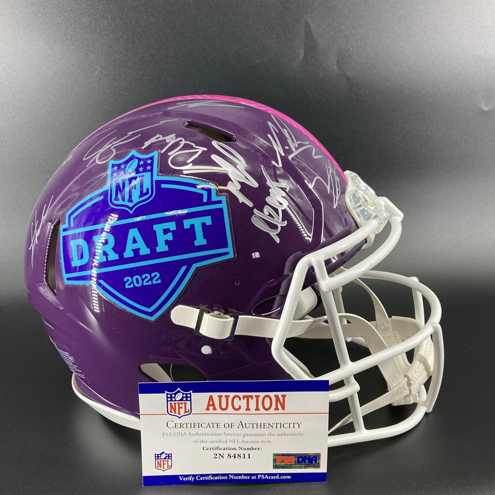 NFL - Multi Signed 2022 NFL Draft Helmet Including Aidan Hutchinson ...