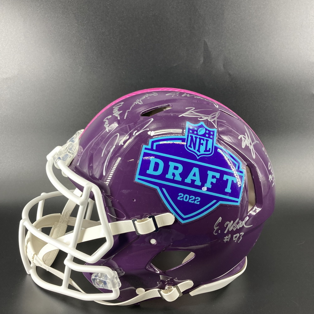 NFL - Multi Signed 2022 NFL Draft Helmet Including Aidan Hutchinson ...