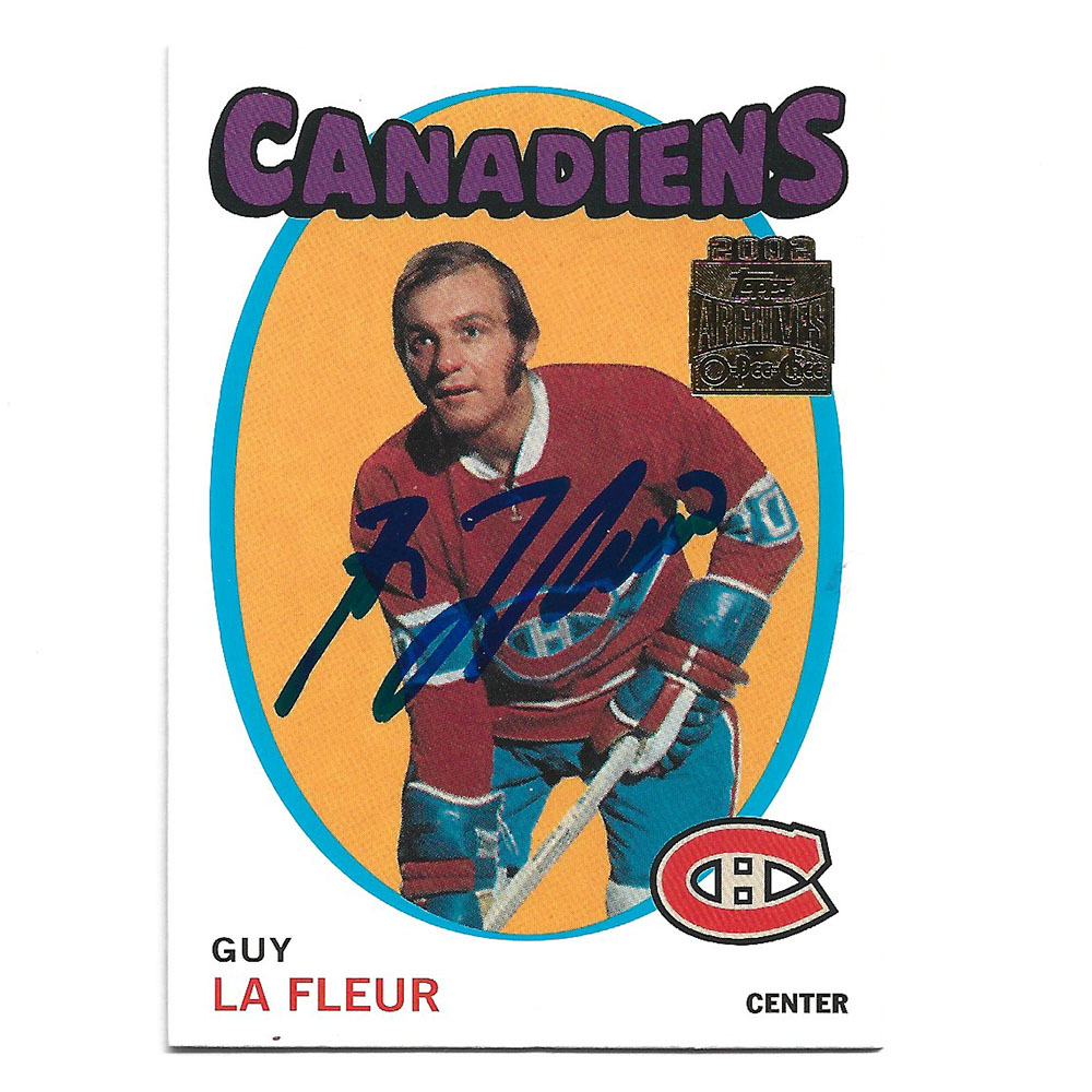 Guy Lafleur Autographed 2002-03 Topps Hockey Card - NHL Auctions