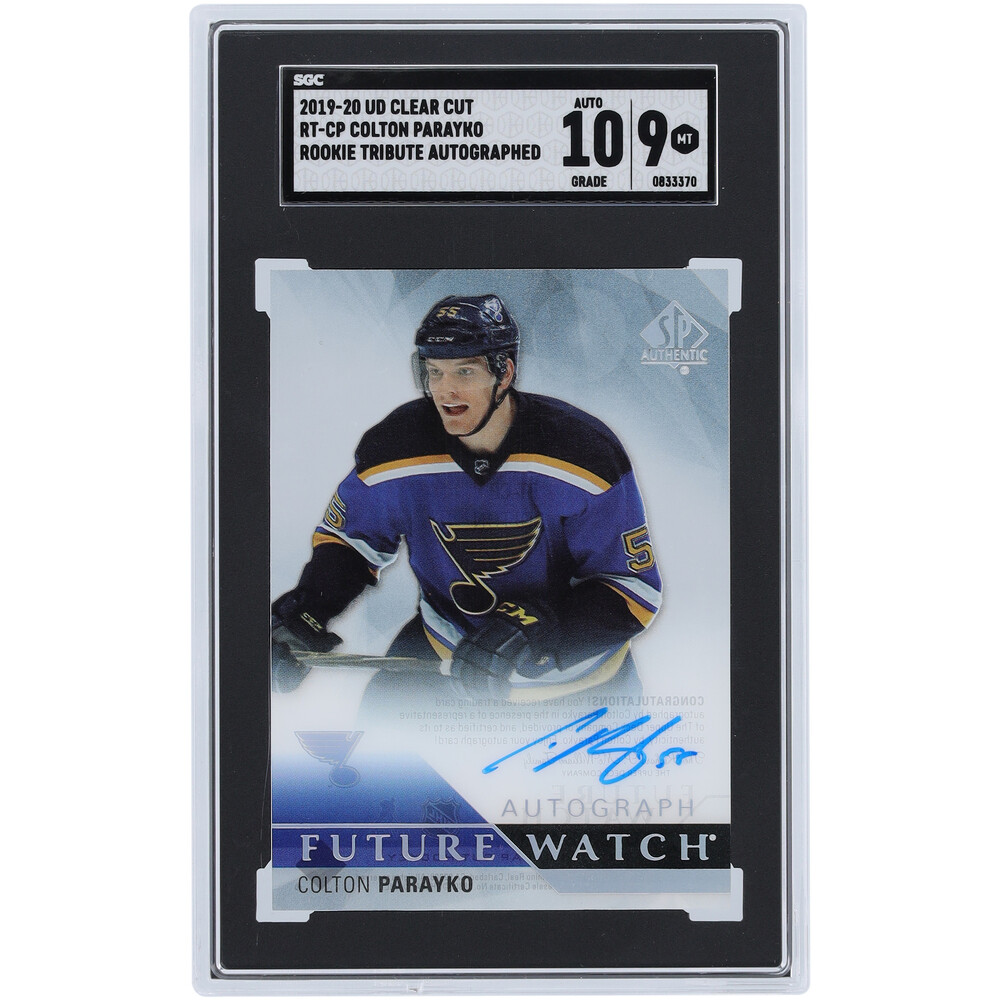 Colton Parayko St. Louis Blues Autographed 2019-20 Upper Deck Clear Cut ...