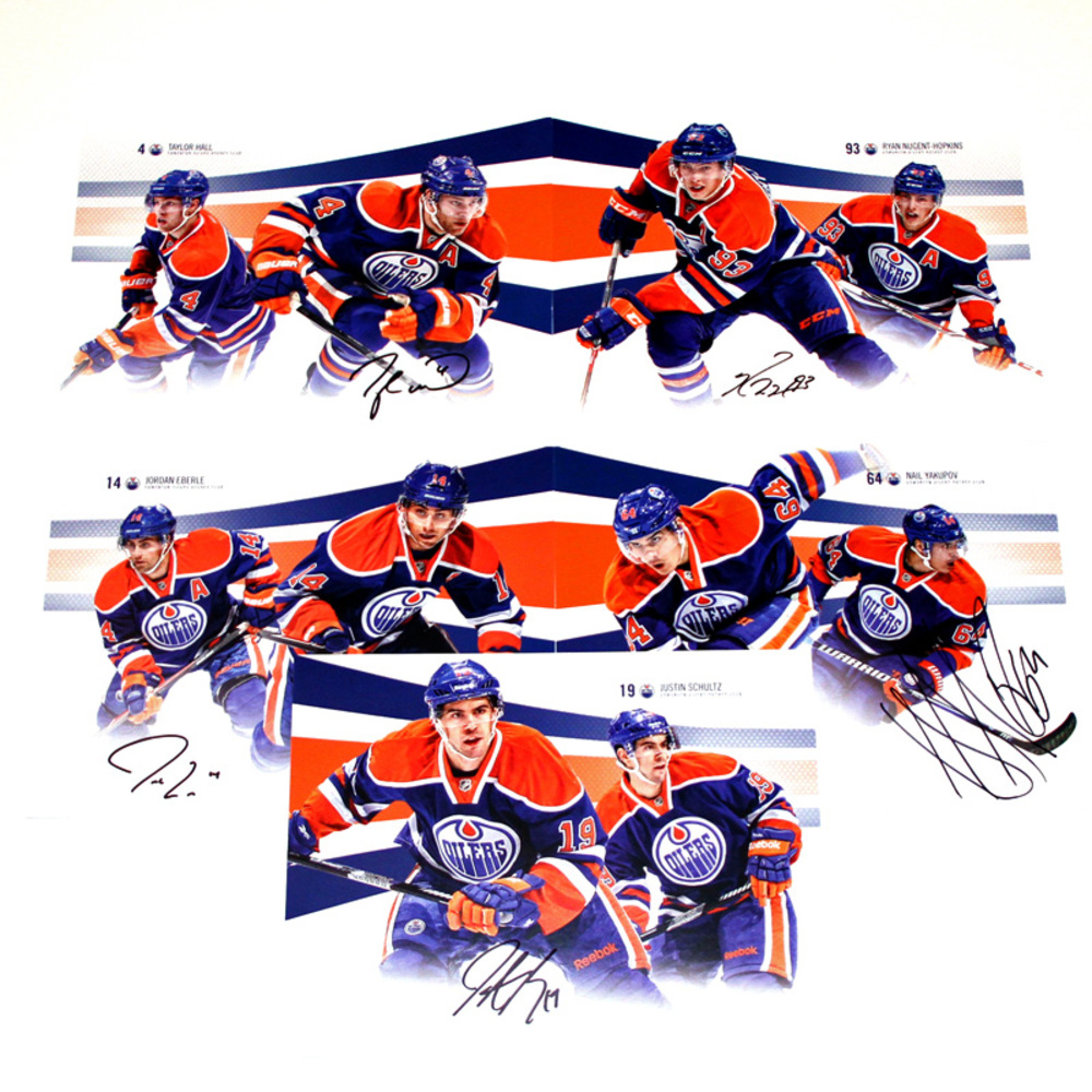 Edmonton Oilers Young Guns Taylor Hall, Jordan Eberle, Justin Schultz ...