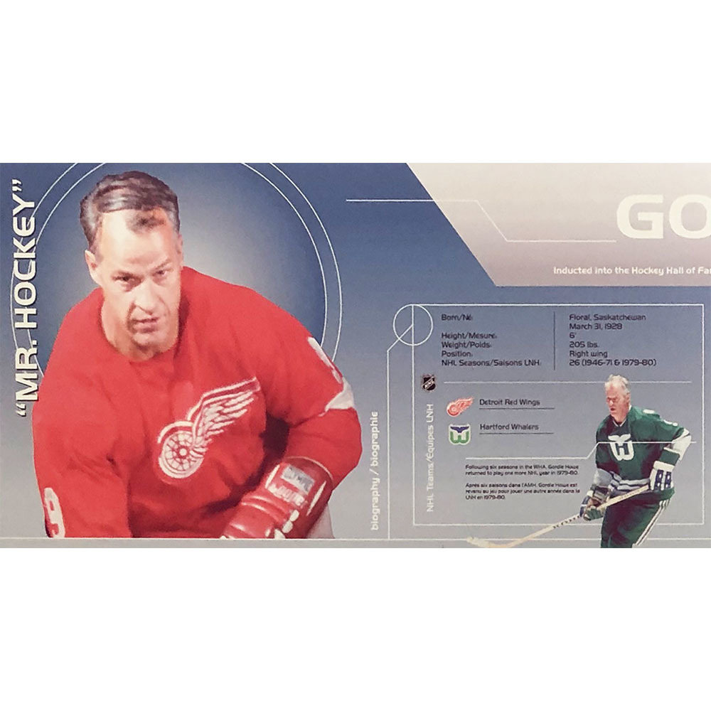 Gordie Howe Legends of Hockey Display Board Once on Exhibit at the ...