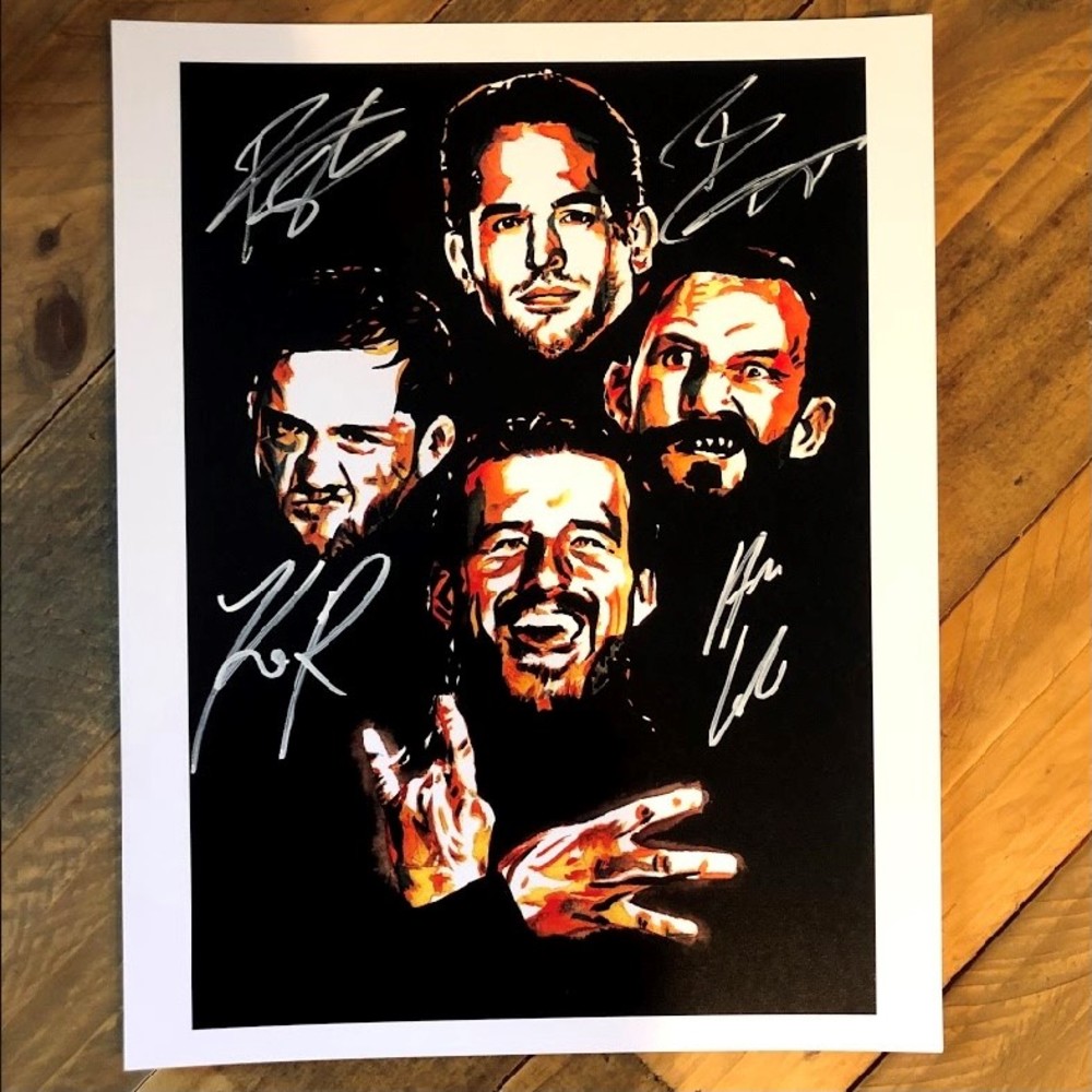 Undisputed Era SIGNED Rob Schamberger 11 x 14 Art Print (2021) | WWE ...