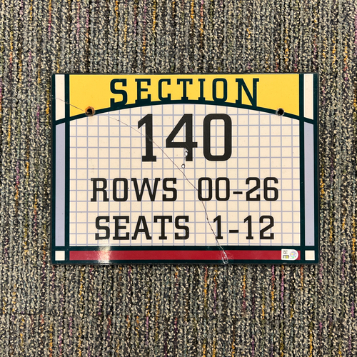 Oracle Park Signage - Section 140 / Row 00-26 / Seats 1-12 - 10 in x 14 ...
