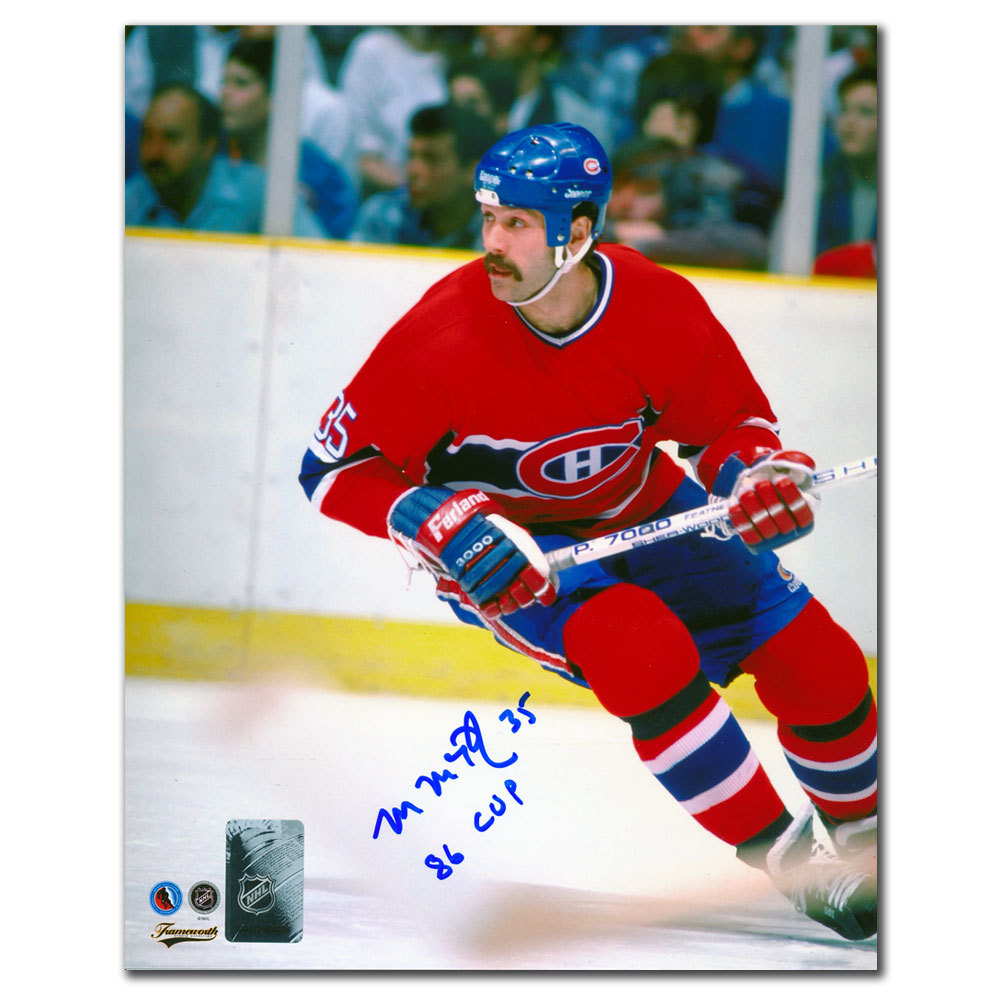 Mike McPhee Montreal Canadiens BREAKOUT Autographed 8x10 - NHL Auctions
