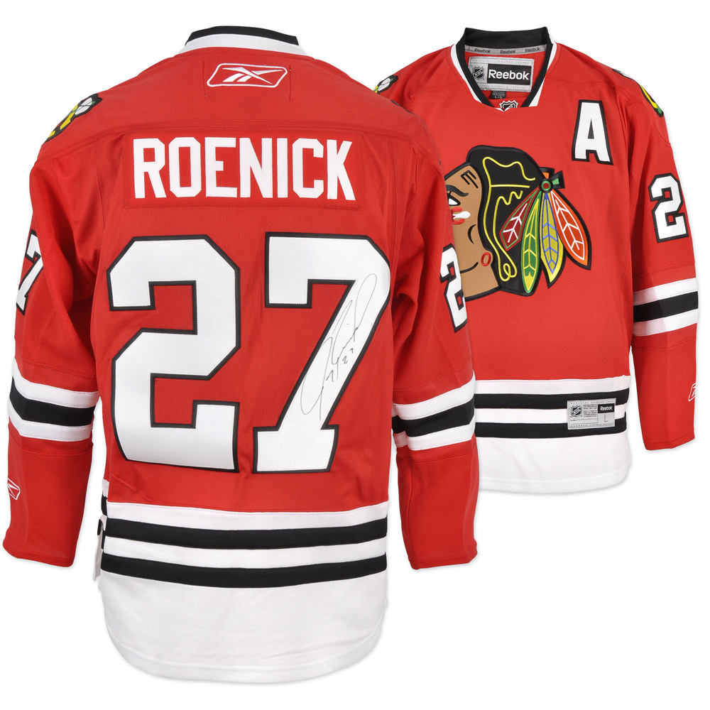 Jeremy Roenick Chicago Blackhawks Autographed Red Reebok Premier Jersey ...