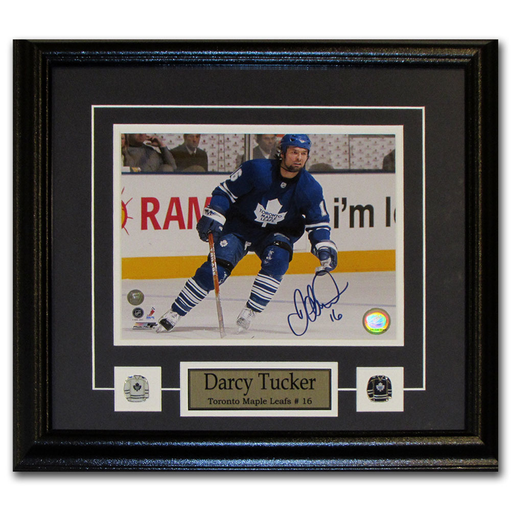 Darcy Tucker Autographed Toronto Maple Leafs Framed 8X10 Photo - NHL ...