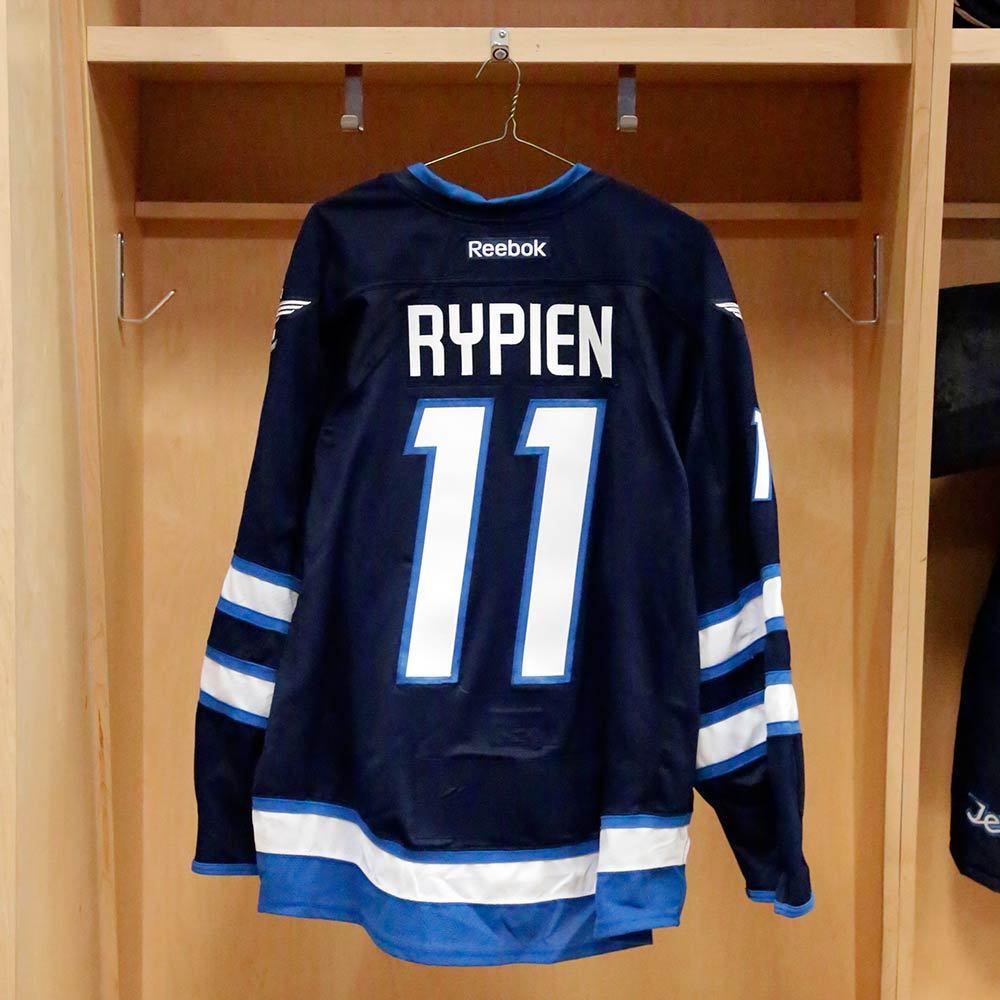 Grant Clitsome - Warm-Up Issued - Commemorative Rick Rypien Jersey ...