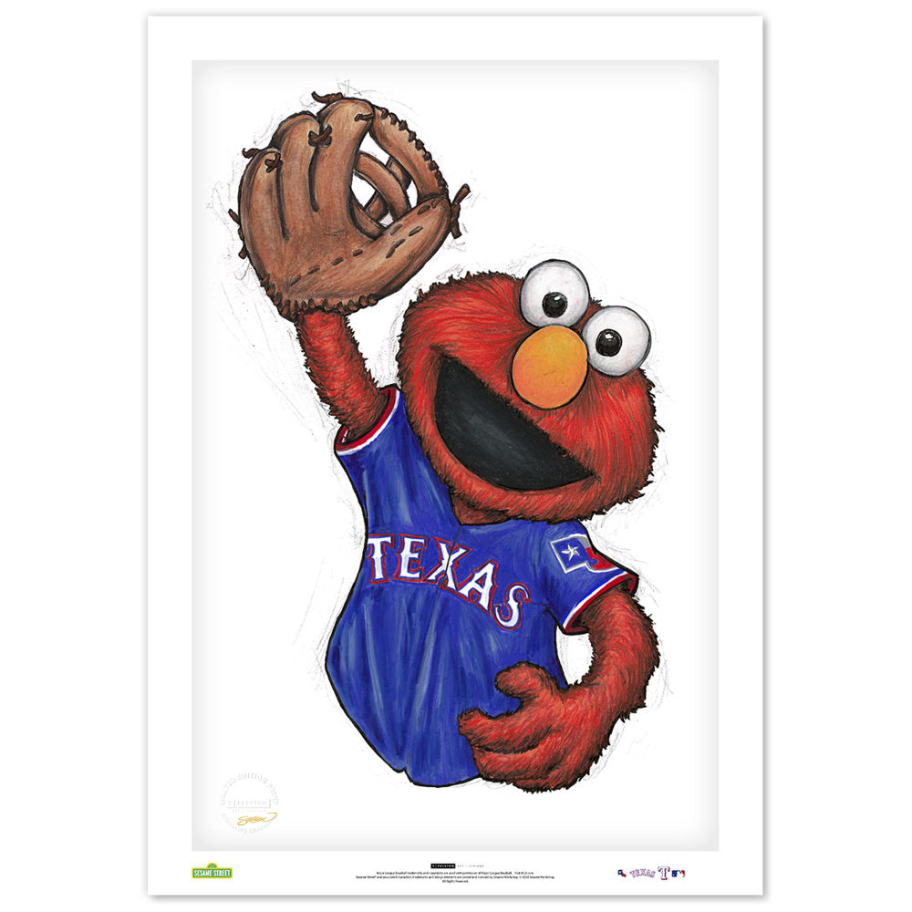Elmo - Texas Rangers - Limited Edition Print of 100 by Artist S ...