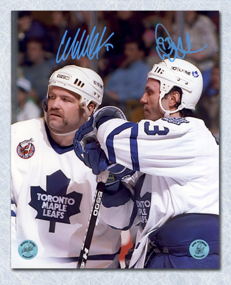 Doug Gilmour & Wendel Clark Toronto Maple Leafs Dual Autographed 16x20 ...
