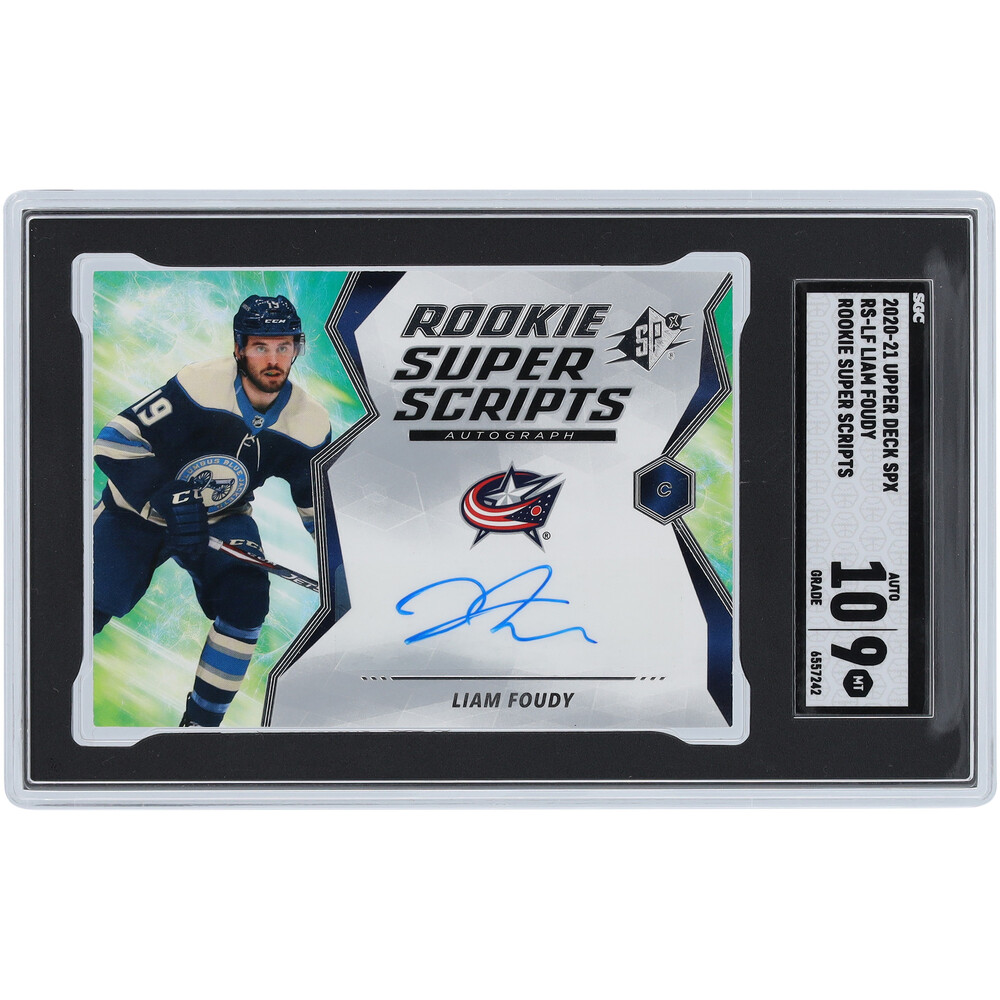 Liam Foudy Columbus Blue Jackets Autographed 2020-21 Upper Deck SPX ...