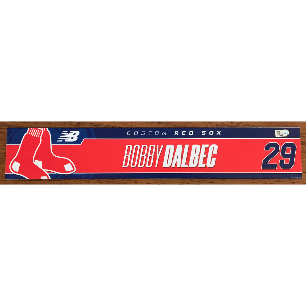Bobby Dalbec July 29, 2021 Game Used Locker Tag | MLB Auctions
