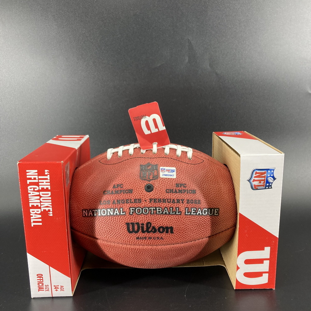 PCC - Rams Aaron Donald Signed Authentic Football with Super Bowl 56 ...