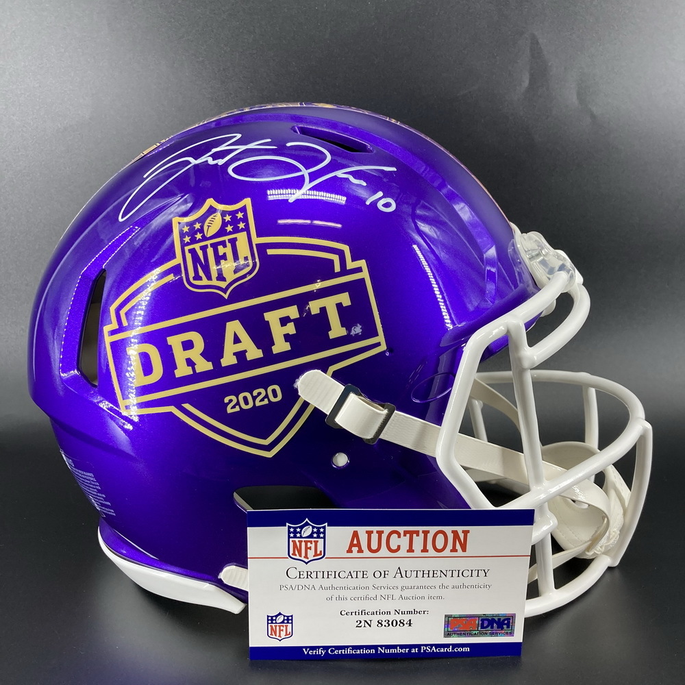NFL - Chargers Justin Herbert Signed Authentic 2020 Draft Speed Helmet ...