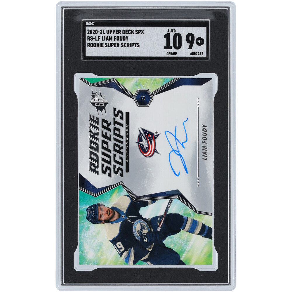 Liam Foudy Columbus Blue Jackets Autographed 2020-21 Upper Deck SPX ...