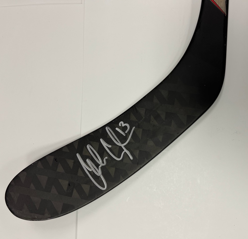 #13 Charlie Coyle Game Used Stick - Autographed - Boston Bruins - NHL ...