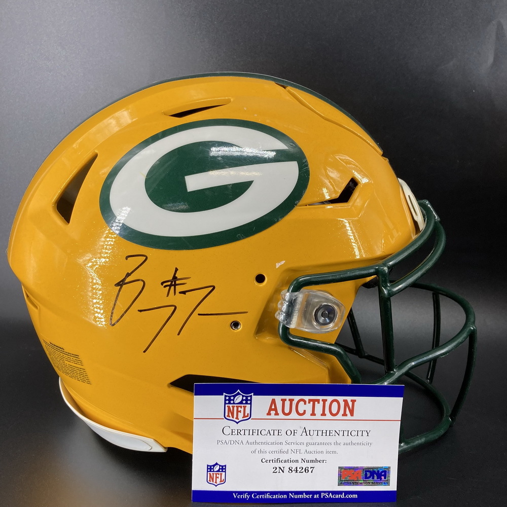 PCF - Packers Billy Turner Signed Team Issued Speed Helmet | The ...