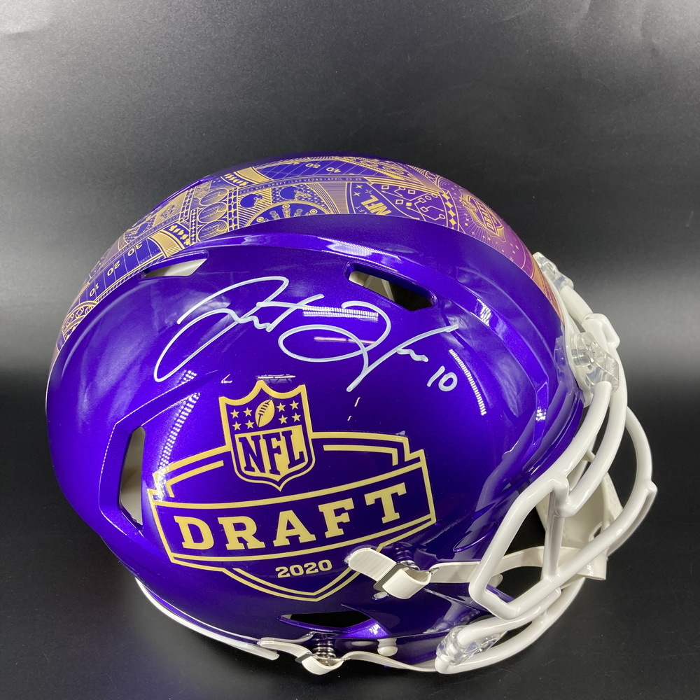 NFL - Chargers Justin Herbert Signed Authentic 2020 Draft Speed Helmet ...