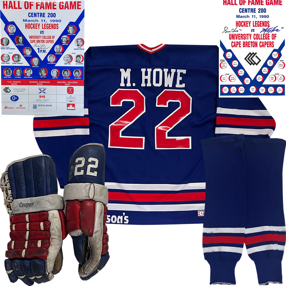 Marty Howe's 1990 Hall of Fame Game Lot - Used Equipment, Poster ...