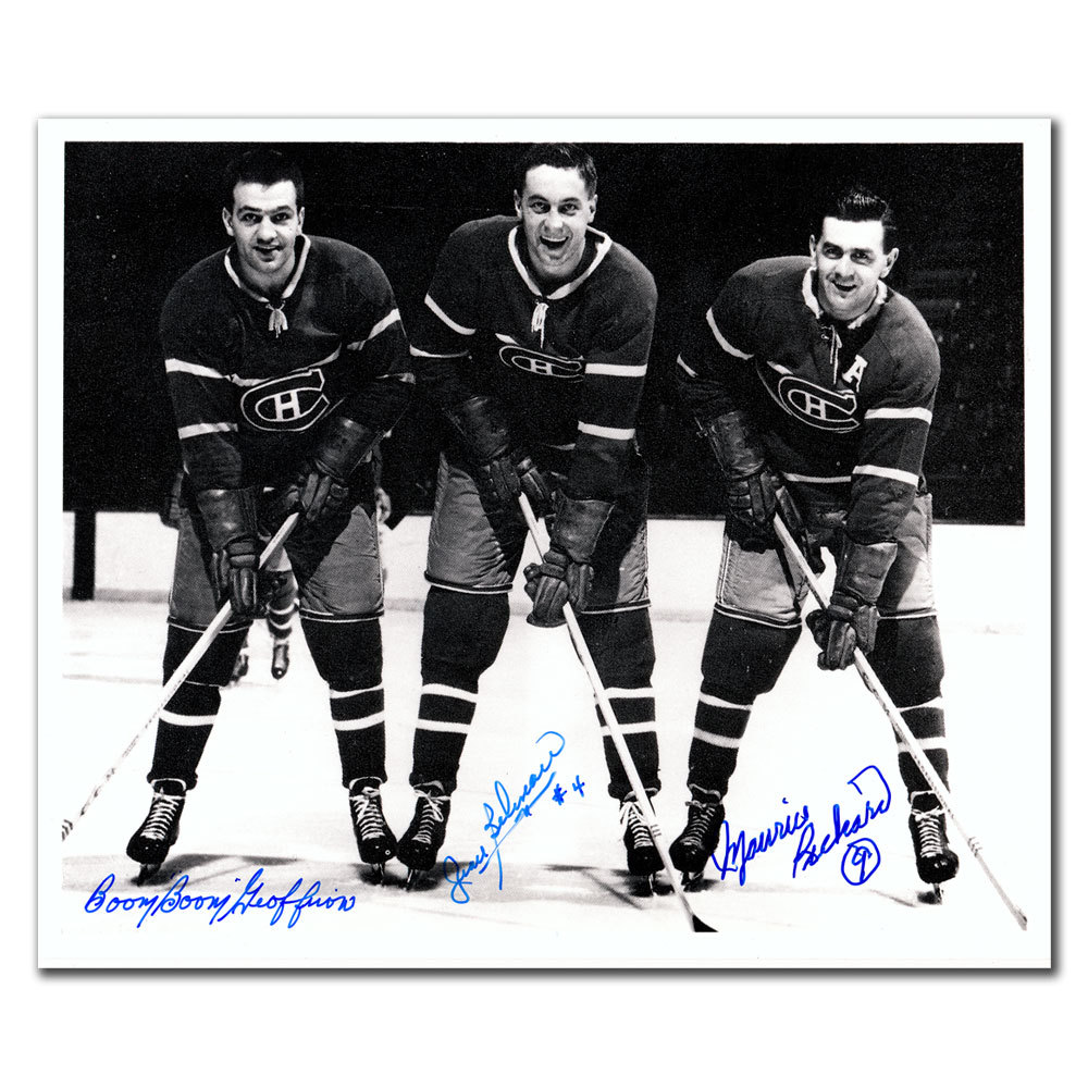 Maurice Richard, Bernie Geoffrion & Jean Beliveau Montreal Canadiens ...