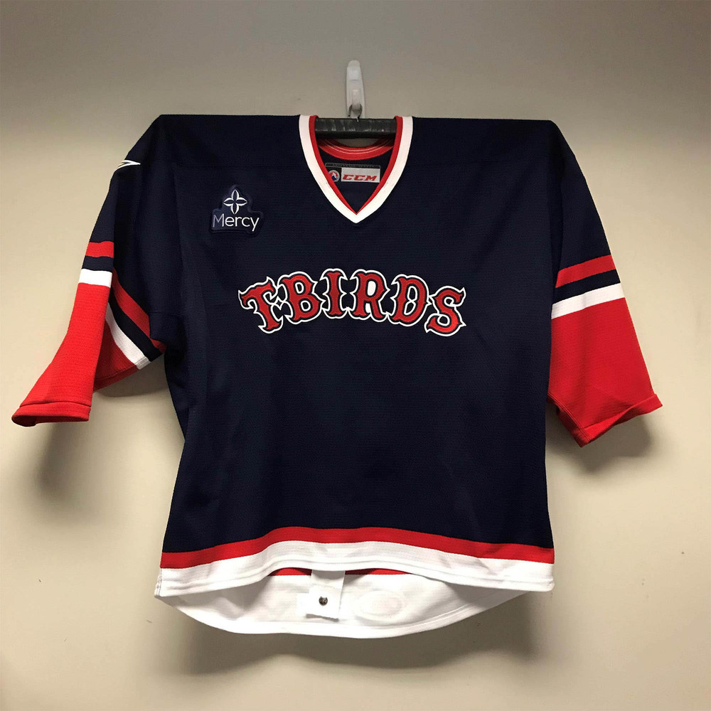 AHL Authentic - Springfield Thunderbirds Red Sox Jersey worn by #47 ...