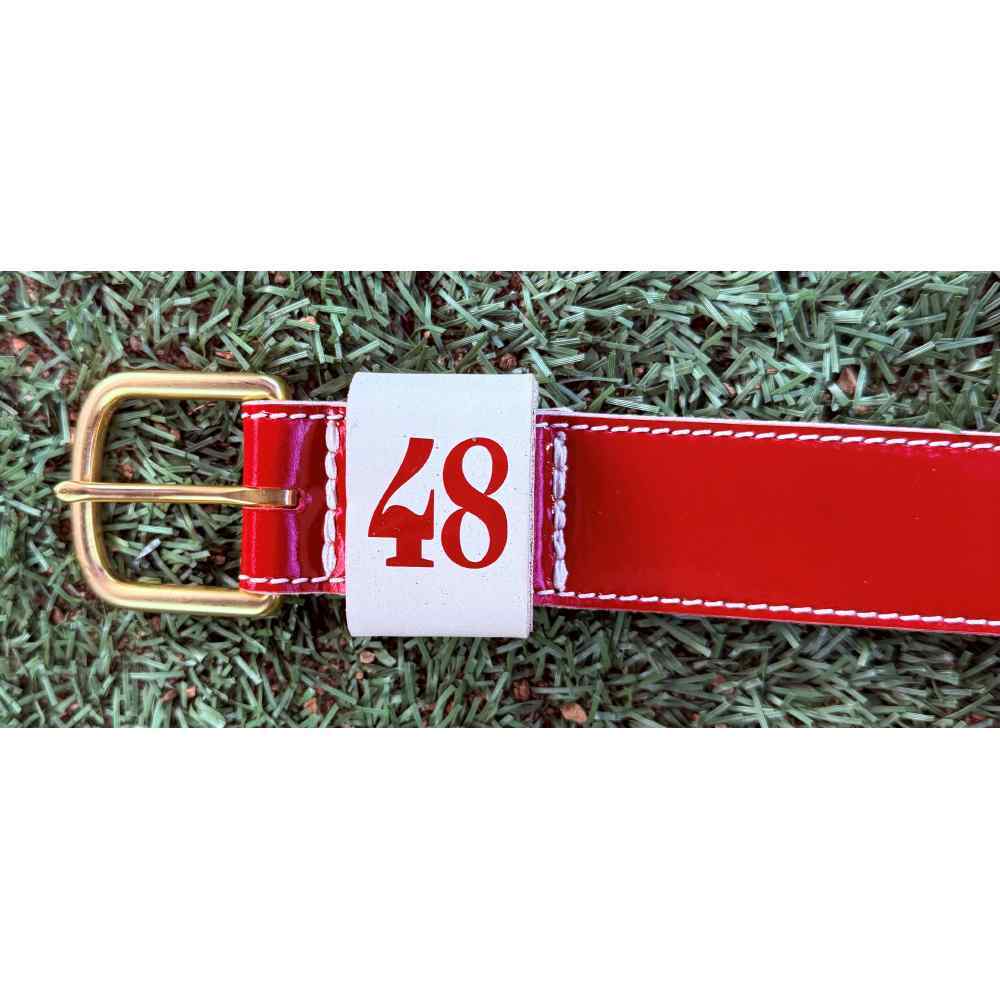 Jacob deGrom #48 Team-Issued 2025 City Connect Leather Uniform Belt ...