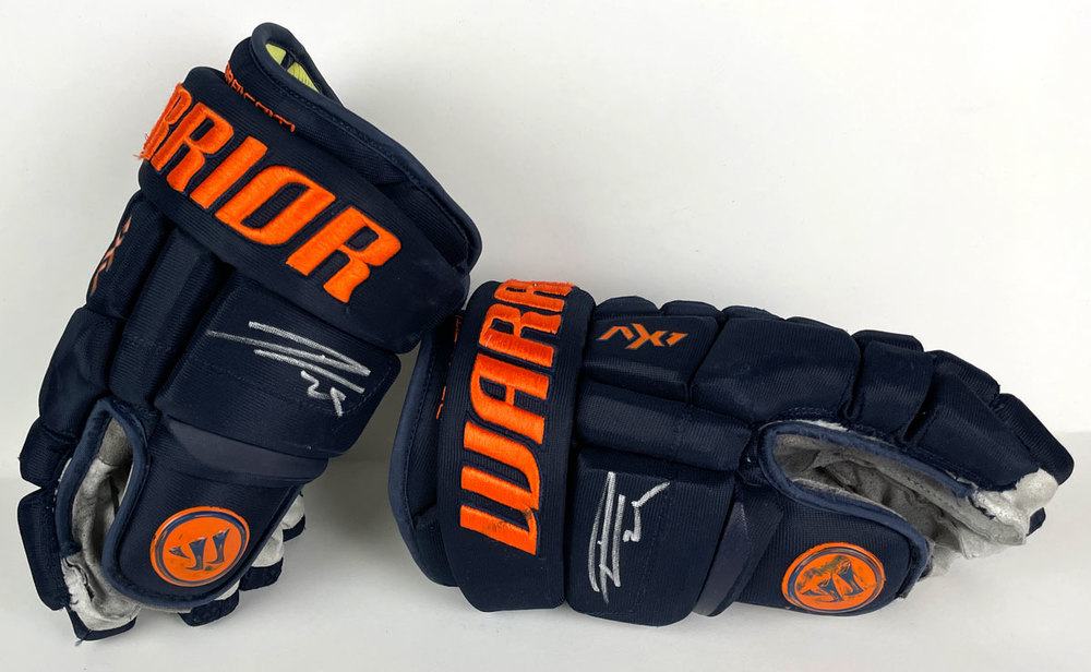 Leon Draisaitl #29 - 2020-21 Edmonton Oilers Game-Worn Warrior Hockey ...