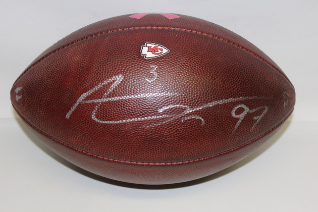 BCA - CHIEFS ALLEN BAILEY SIGNED AND GAME USED FOOTBALL W/ BCA RIBBON ...