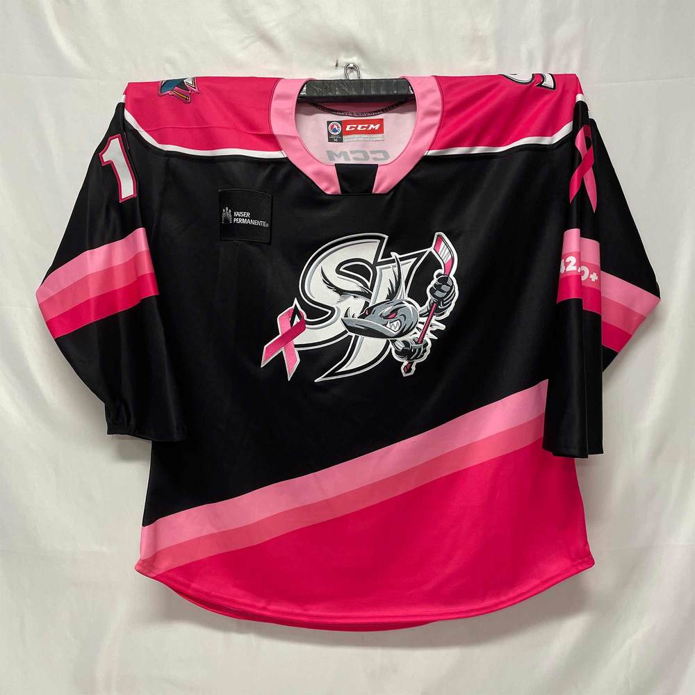 AHL Authentic - 2022-23 San Jose Barracuda Pink in the Rink Night ...