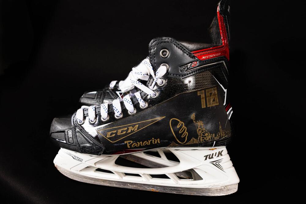 Signed and Game-Used CCM Skates by #10 Artemi Panarin