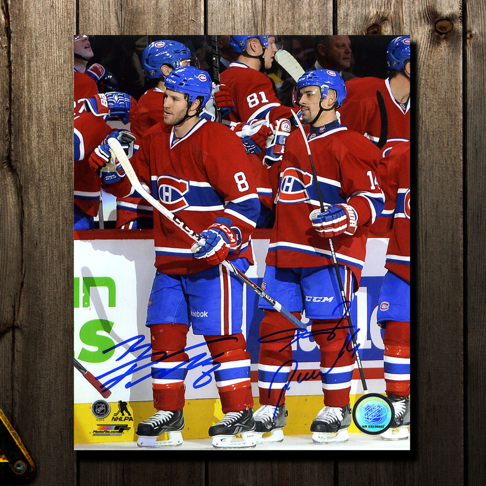 Brandon Prust and Tomas Plekanec Montreal Canadiens Dual Autographed ...