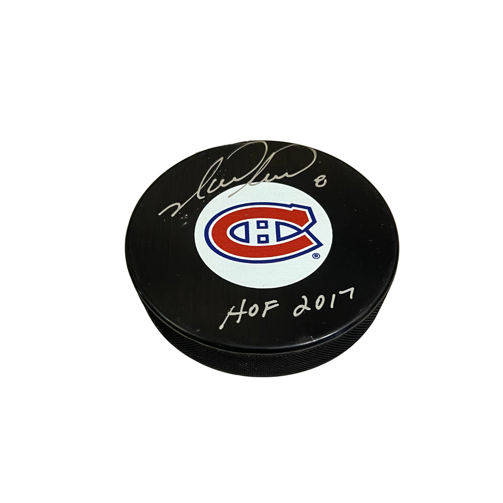 MARK RECCHI Signed Montreal Canadiens Puck - HOF 2017 (Exact Photo ...
