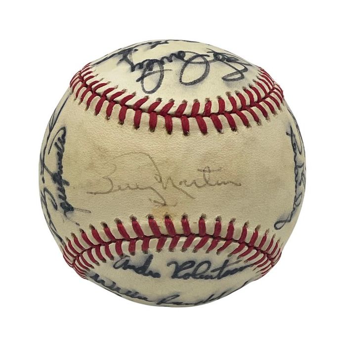 1985 New York Yankees Team Signed OAL Baseball (JSA) | CollectibleXchange