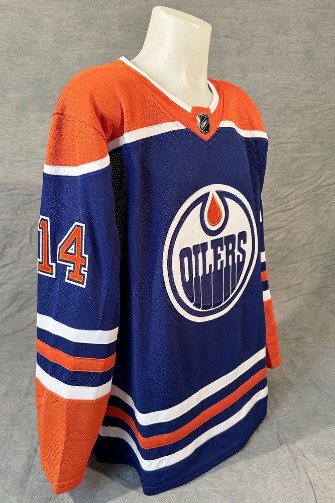 Mattias Ekholm #14 - Autographed Edmonton Oilers Royal Blue Adidas ...