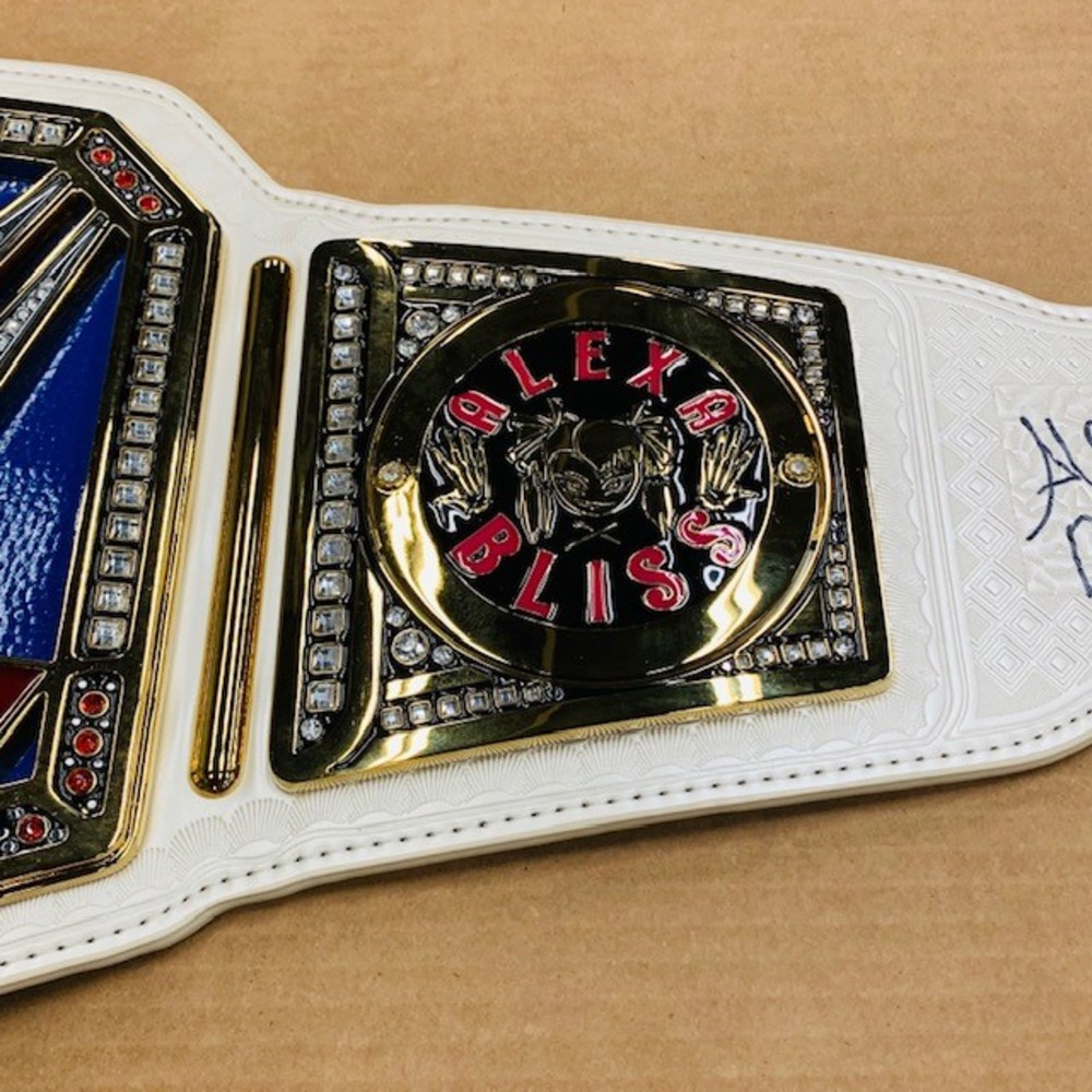 Alexa Bliss SIGNED WWE SmackDown Women's Championship Replica Title w ...