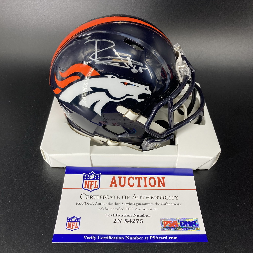 Broncos - Ronald Leary Signed Mini Helmet | The official auction site ...