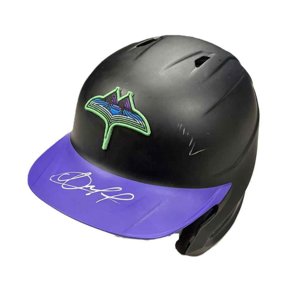 Game Used Autographed City Connect Batting Helmet: Christopher Morel ...