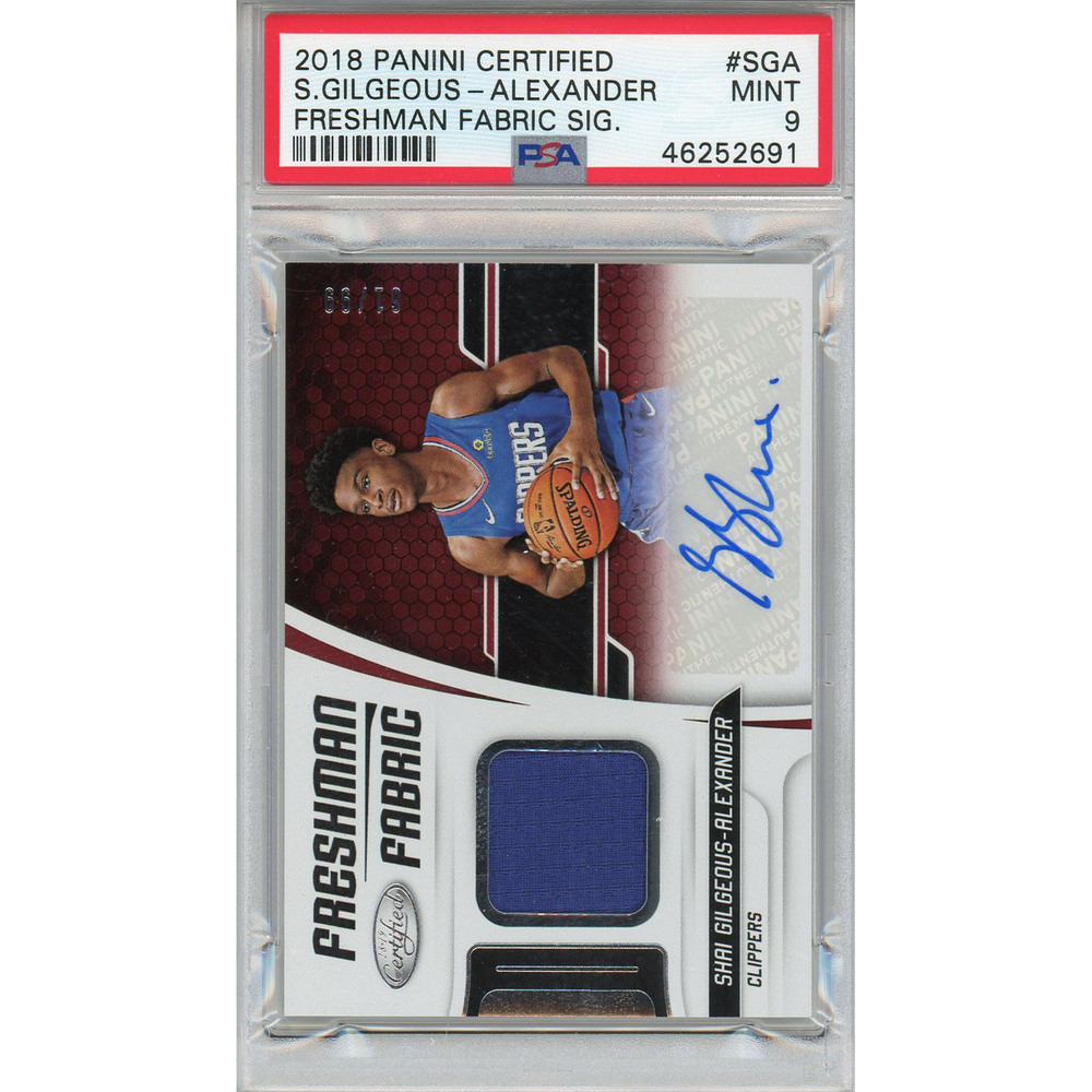 Shai Gilgeous-Alexander LA Clippers Autographed 2018 Panini Certified ...
