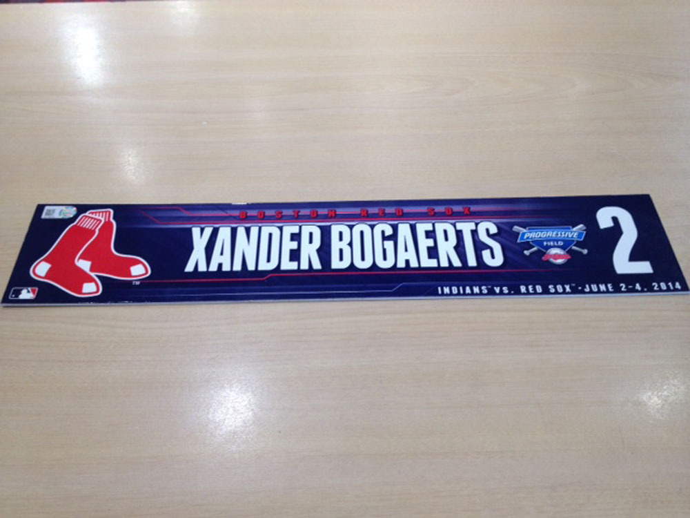 Indians Authentics: Xander Bogaerts Boston Red Sox Locker Tag from ...
