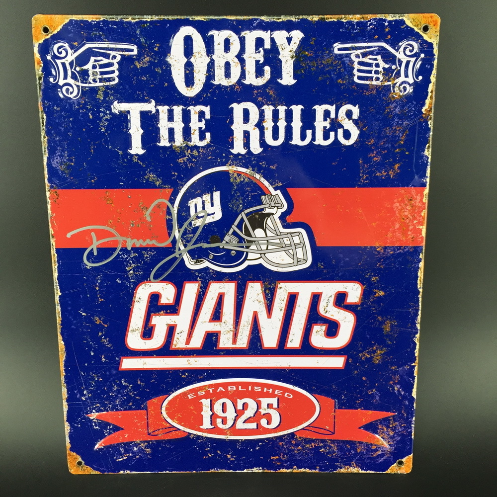 NFL - Giants Daniel Jones Embossed Metal Sign | The official auction ...
